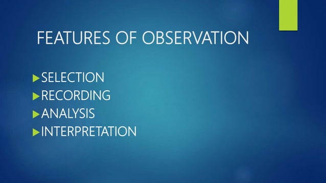 Observational method - Psychology | PPTX