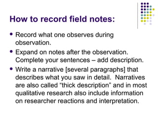 Observational methods | PPT