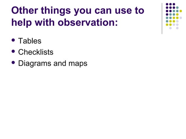 Observational methods | PPT
