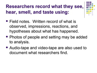 Observational methods | PPT