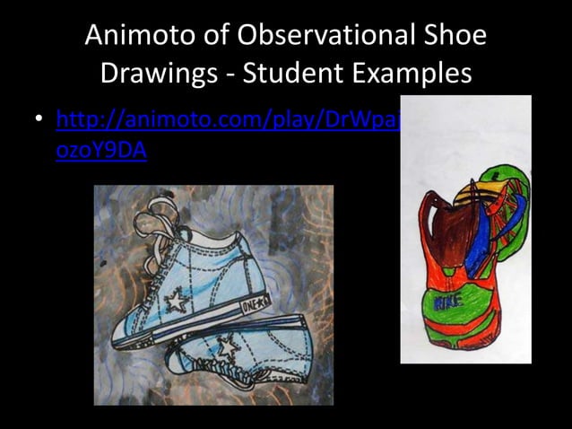 Observational shoe drawings | PPTX