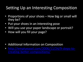 Observational shoe drawings | PPTX