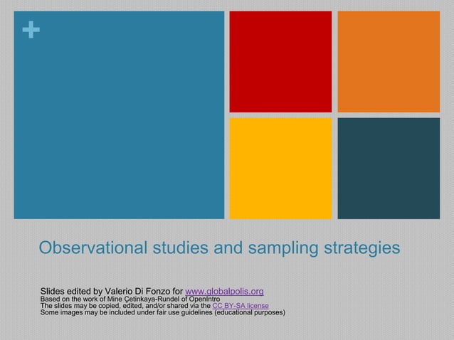 Observational Studies and Sampling | PPT