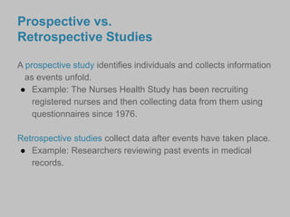 Observational Studies and Sampling | PPTX