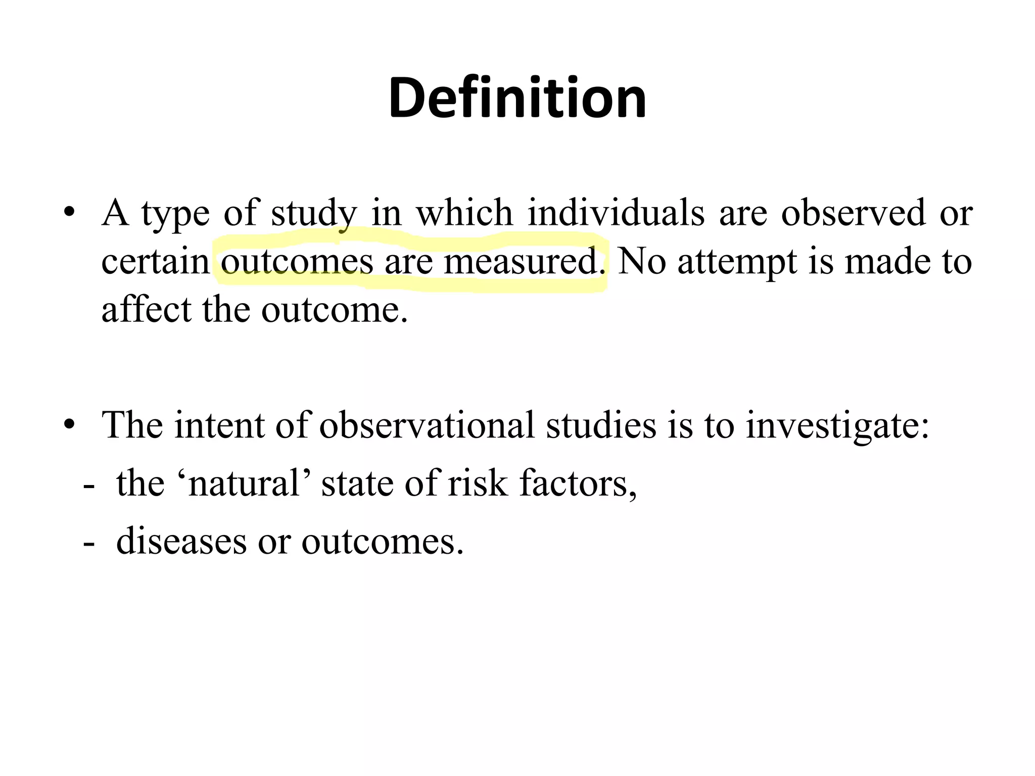 Observational Studies and their Reporting Guidelines | PDF
