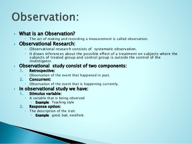 Observational Study observational-study