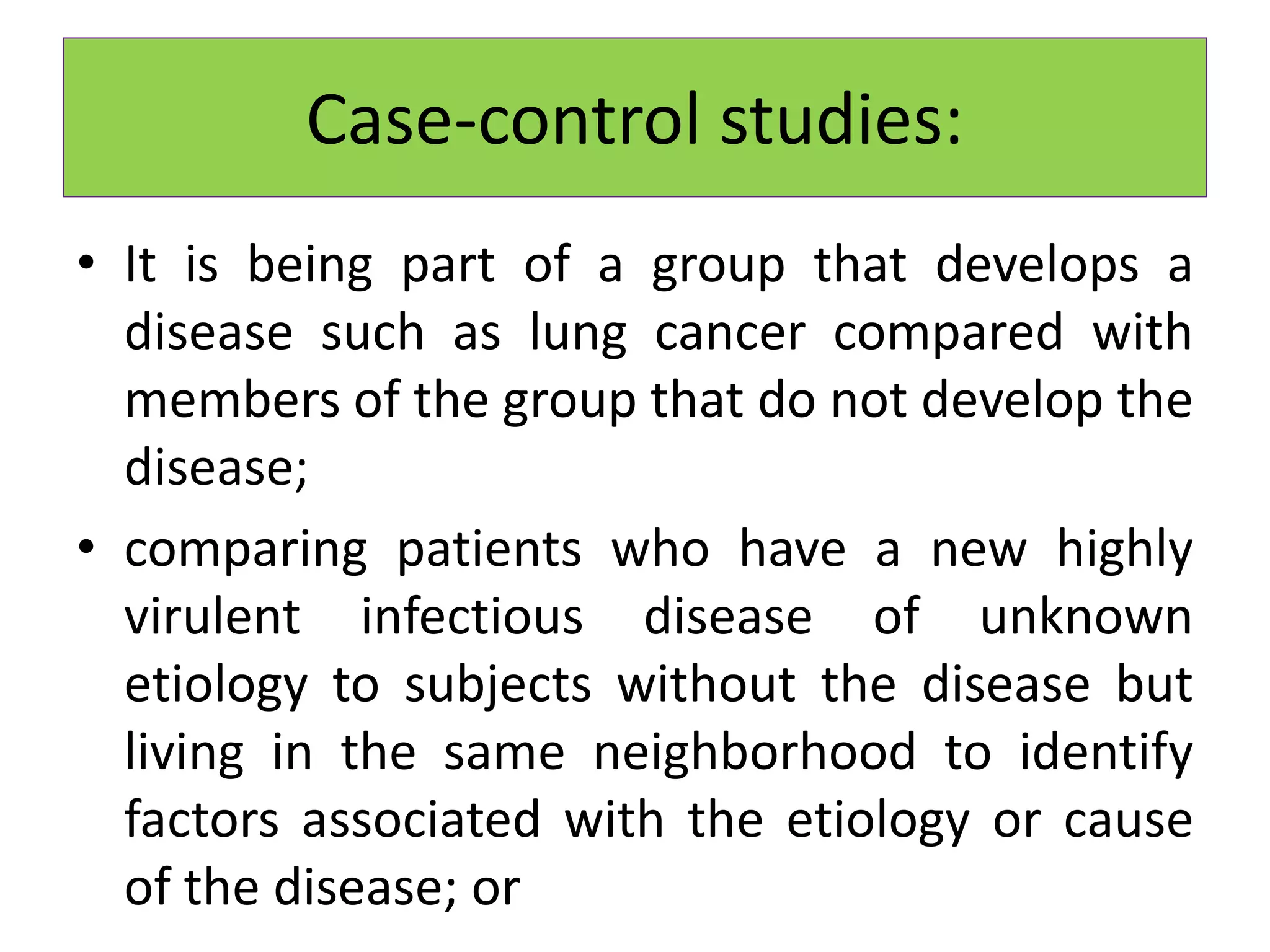 Observational study design | PPTX