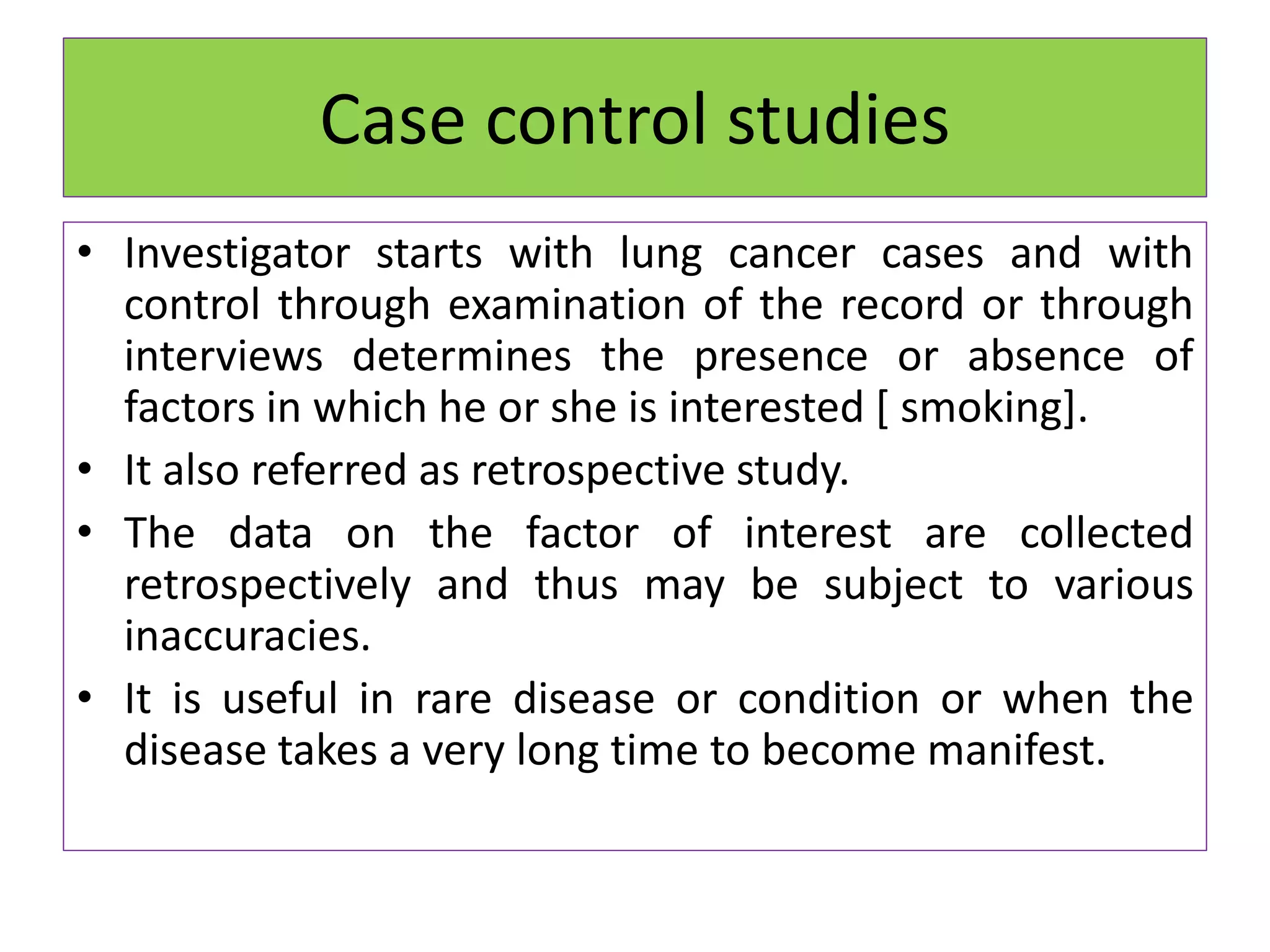 Observational study design | PPTX