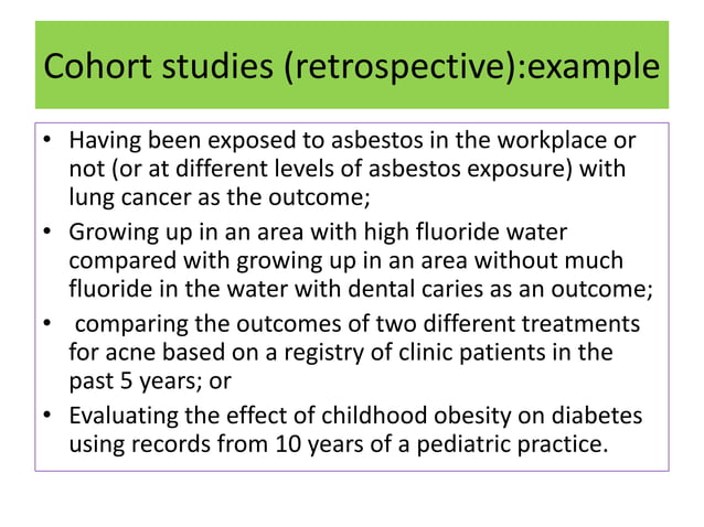 Observational study design | PPTX