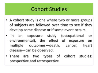 Cohort Observational Study _ Cohort Design Examples – XXASM