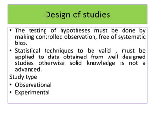 Observational study design | PPTX