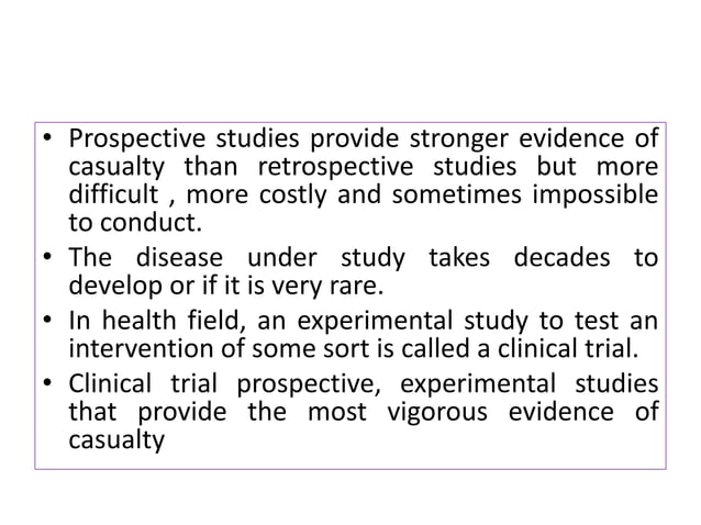 Observational study design | PPTX