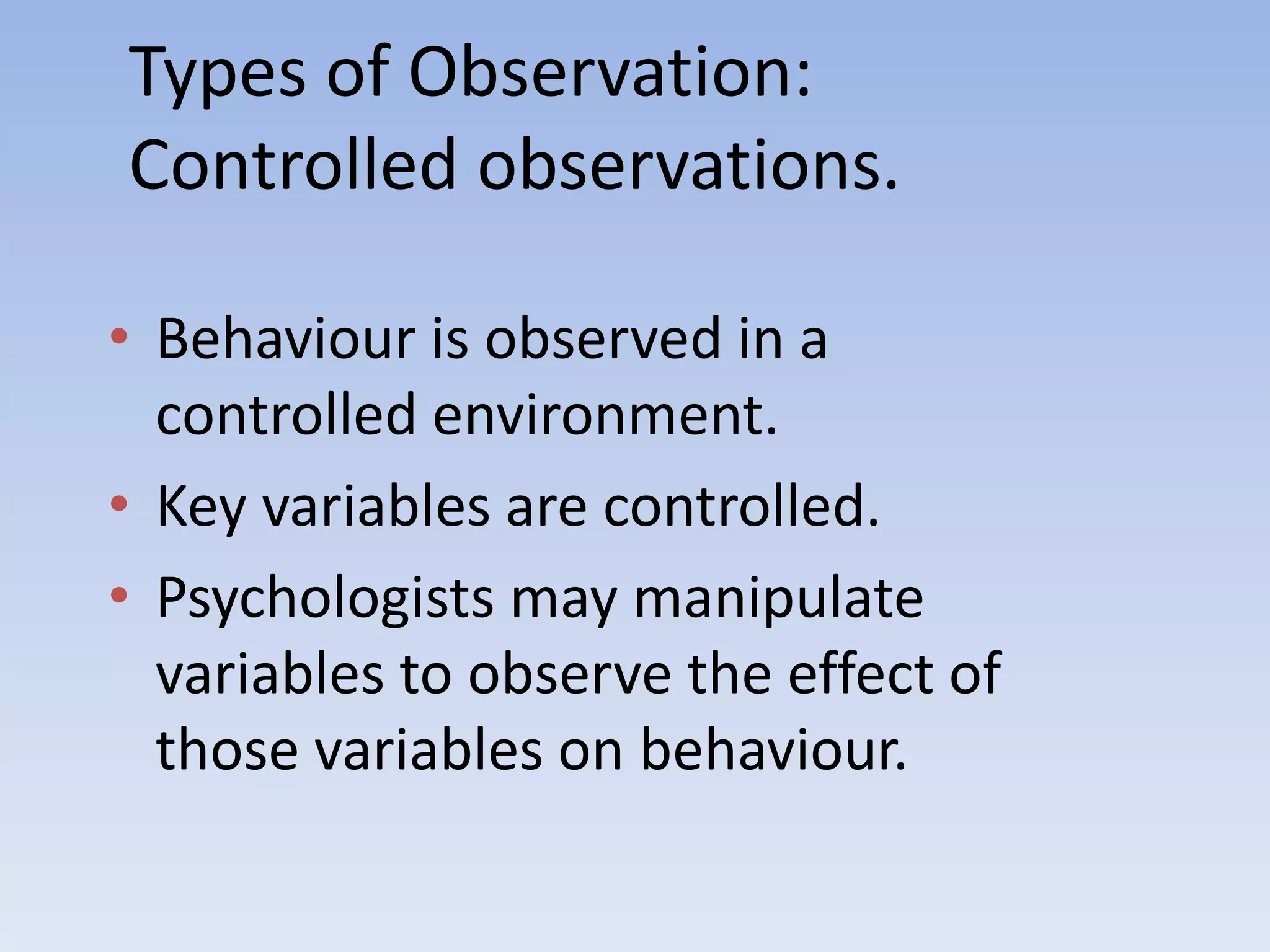 Observational techniques | PPTX