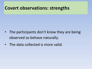 Observational techniques | PPTX