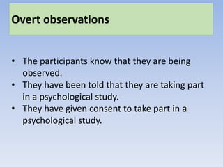 Observational techniques | PPTX