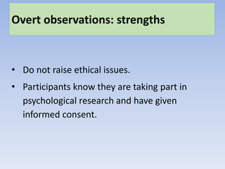Observational techniques | PPTX