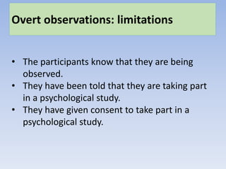 Observational techniques | PPTX