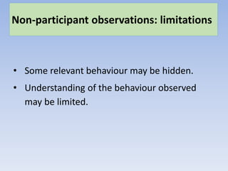 Observational techniques | PPTX