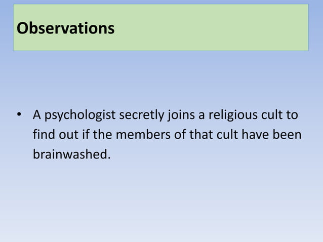 Observational techniques | PPTX