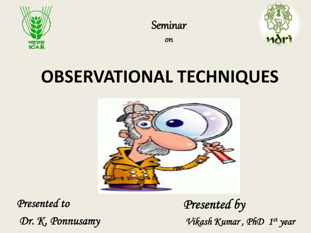 Observational techniques | PPTX