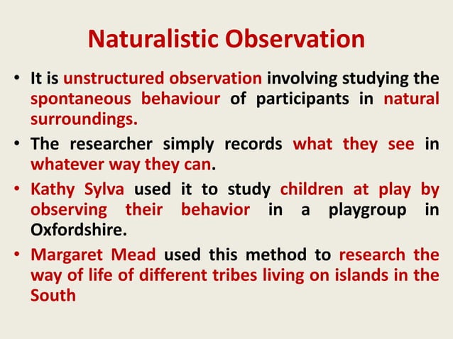 Observational techniques | PPTX