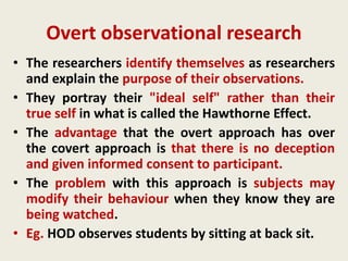 Observational techniques | PPTX