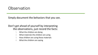 Best Practices for Observation and Assessment | PPTX