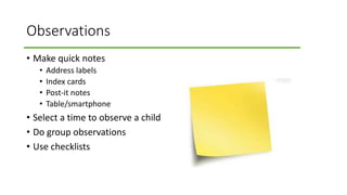 Best Practices for Observation and Assessment | PPTX