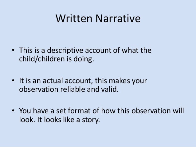 Observation and assessment lo