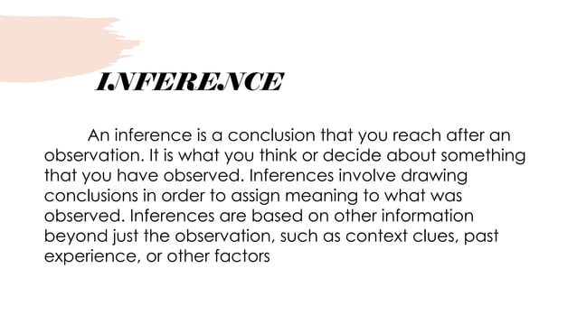 Difference between Observation and Inference | PPT
