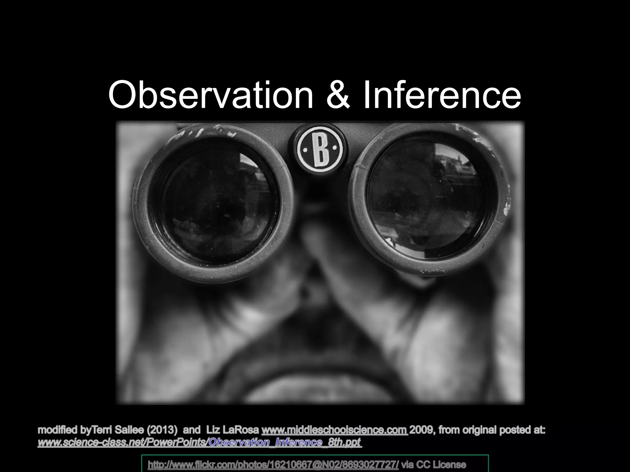Observation and Inference Notes | PPT