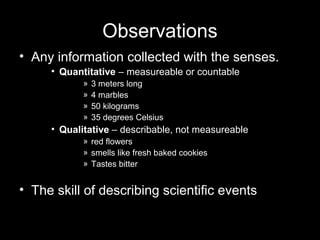 Observation and Inference Notes | PPT