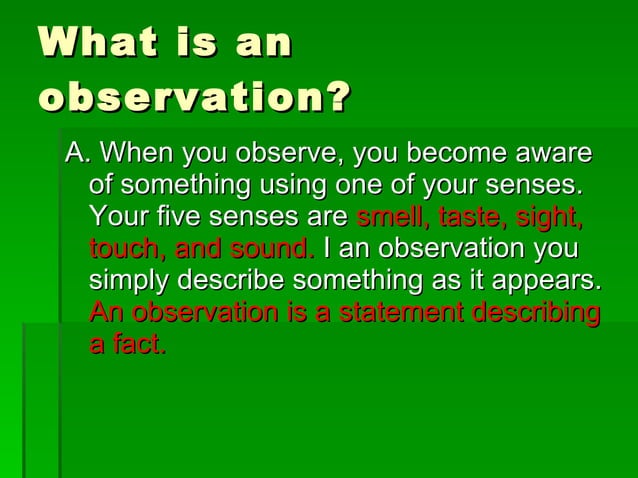 Observation And Inferences Powerpoint | PPT | Physics | Science