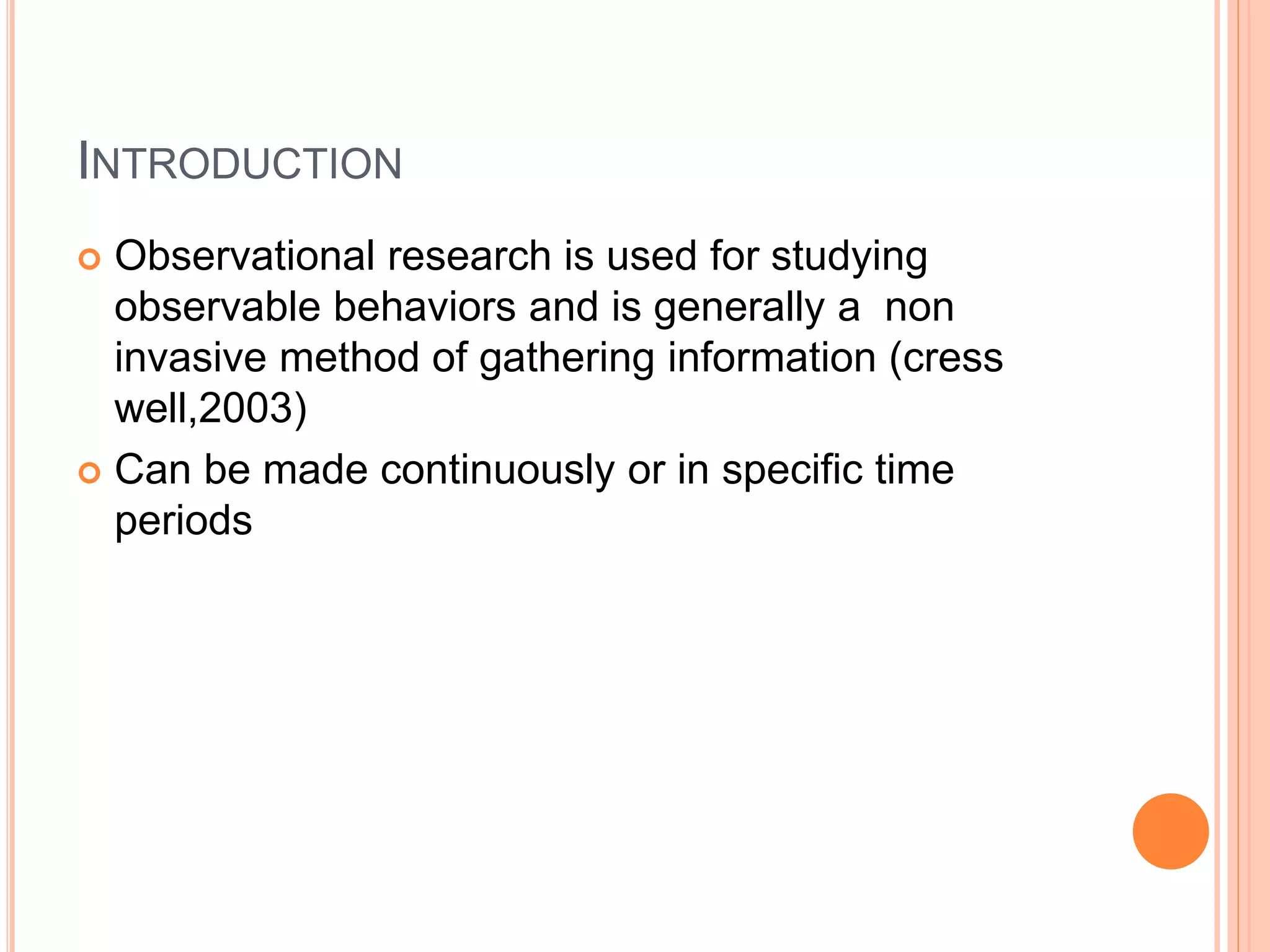 Observation As A Method Of Data Collection Pptx Science
