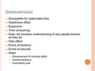 Observation as a method of data collection | PPTX