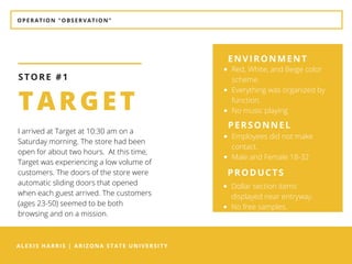 Observation assignment | PDF