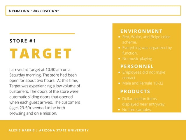 Observation assignment | PDF