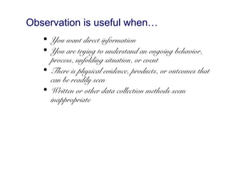 Observation by muhammad mujtaba | PPT