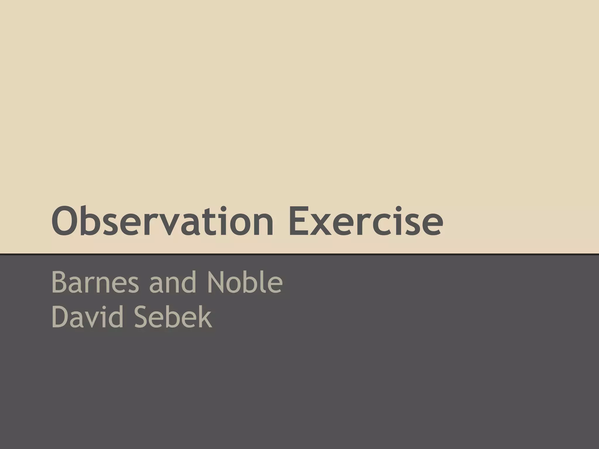 Observation exercise | PDF | Tablets and E-readers | Consumer Electronics
