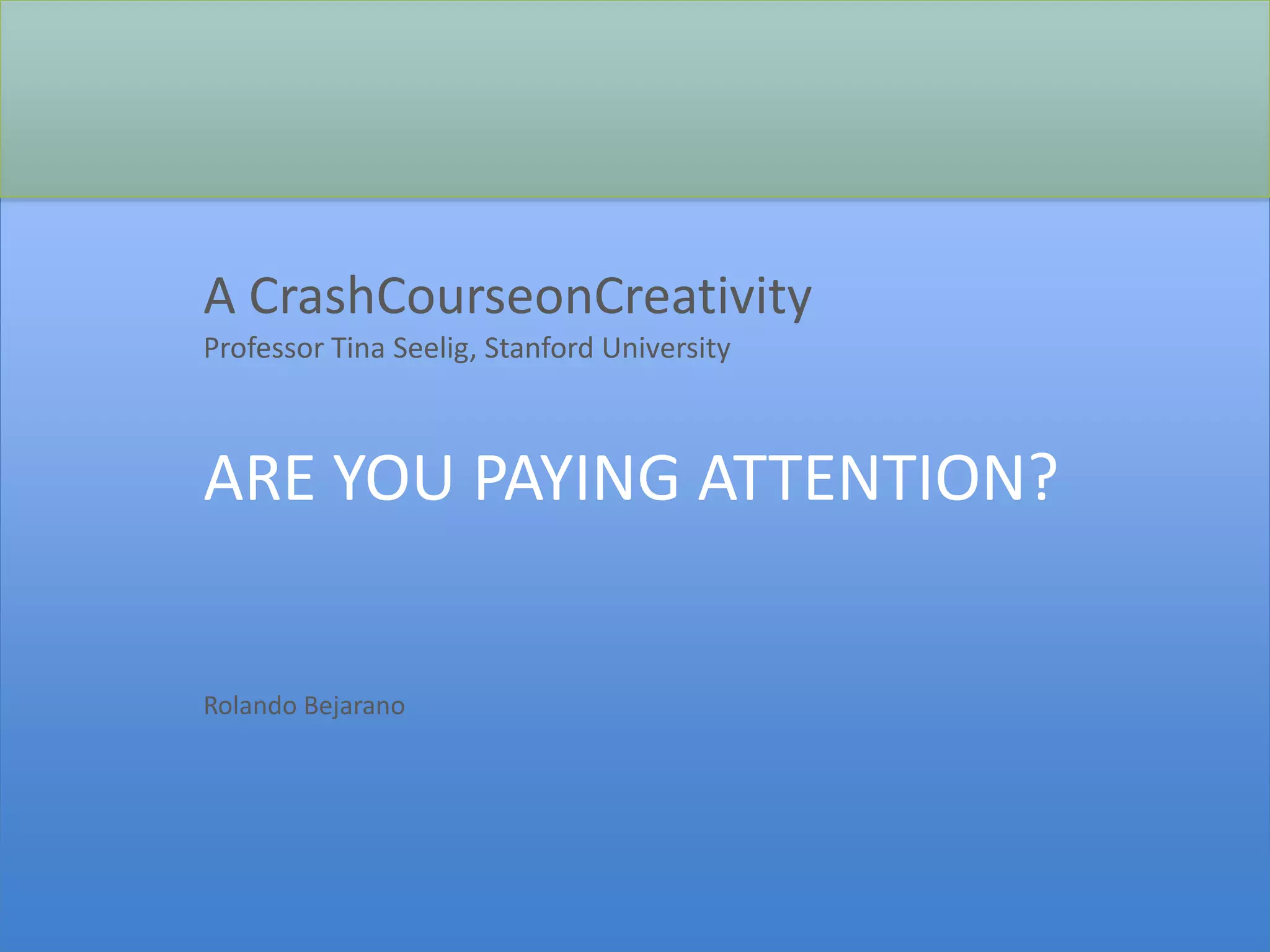 Observation exercise | PPTX