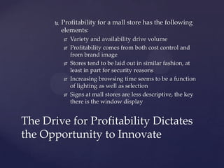 Observation exercise—4 retail outlets | PPTX