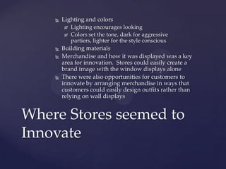 Observation exercise—4 retail outlets | PPTX