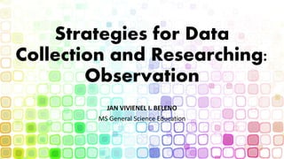 Observation for presentation | PPT