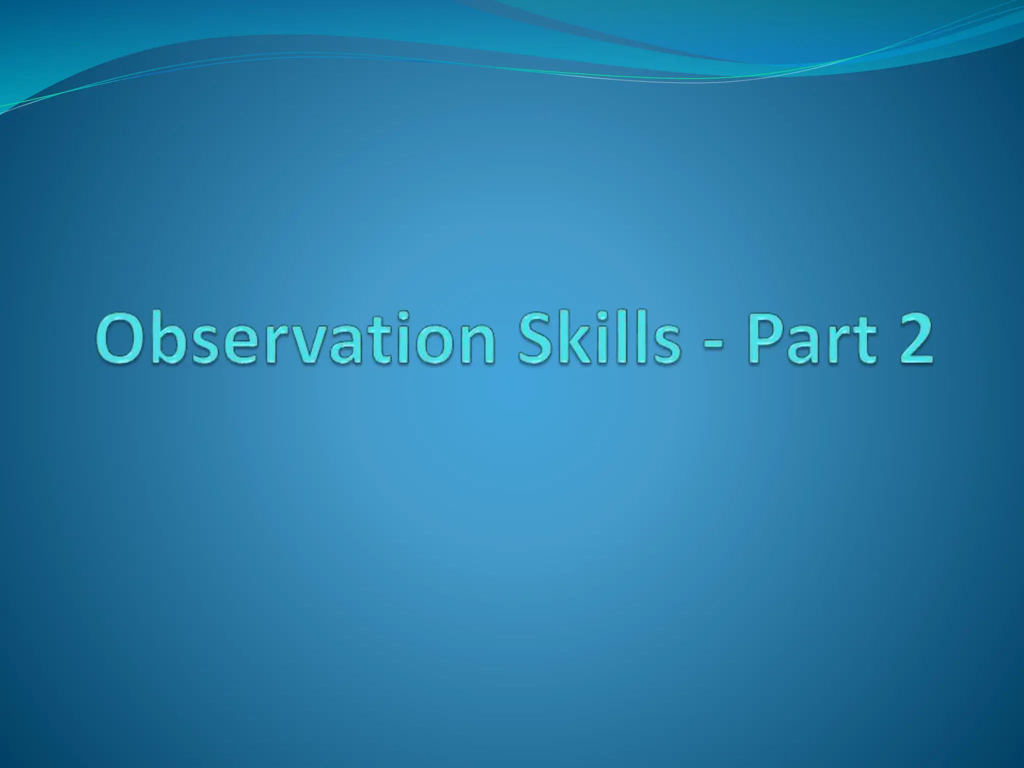 Observation Games for teachers and school students | PPTX