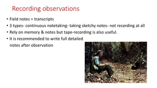 Observation instrument in qualitative research | PPTX
