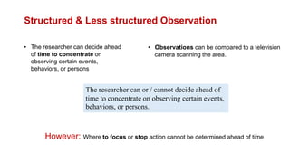 Observation instrument in qualitative research | PPTX