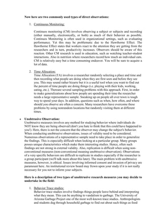 Observation Interview | PDF