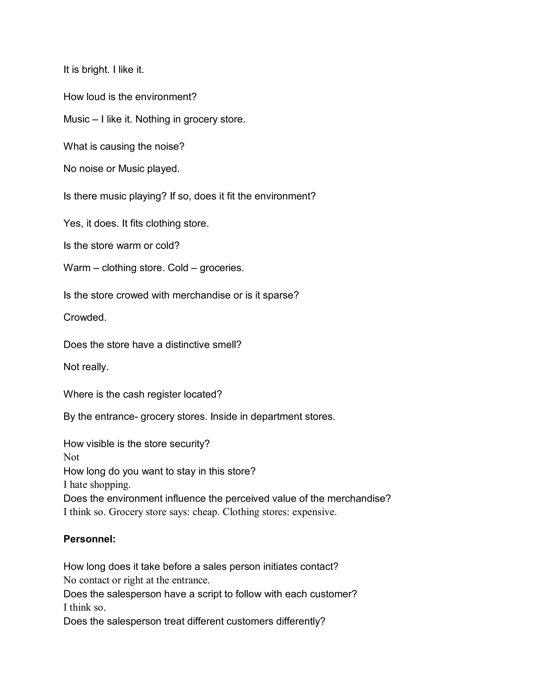 Observation lab | PDF