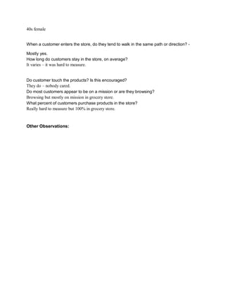 Observation lab | PDF