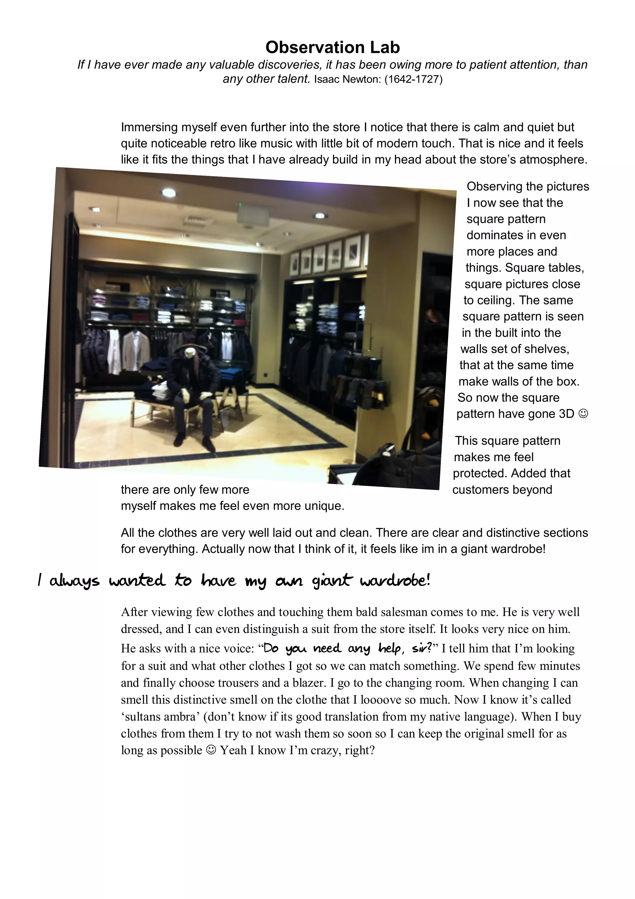 Observation lab | PDF